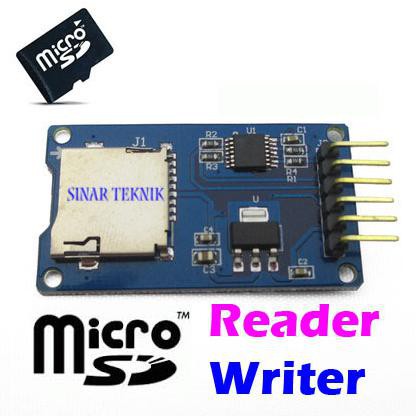 Jual Kit Micro Sd Card Reader Writer ( Arduino Pembaca Microsd ) Bb-59 ...
