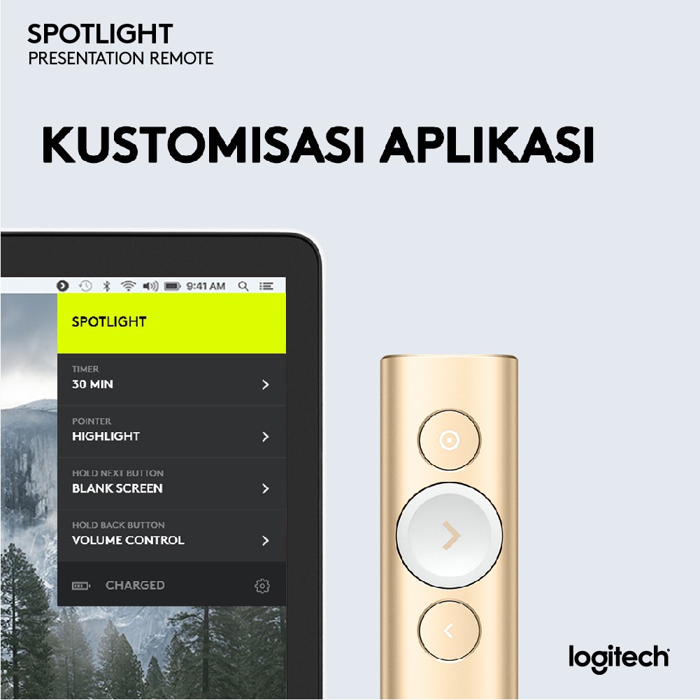 Jual Logitech Spotlight Pointer Presenter Advanced Wireless / Bluetooth | Shopee Indonesia