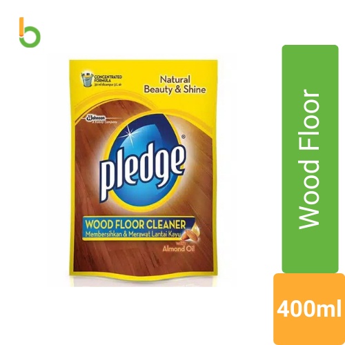 Jual Pledge Wood Floor Cleaner With Almond Oil Pouch 400 ml | Shopee ...