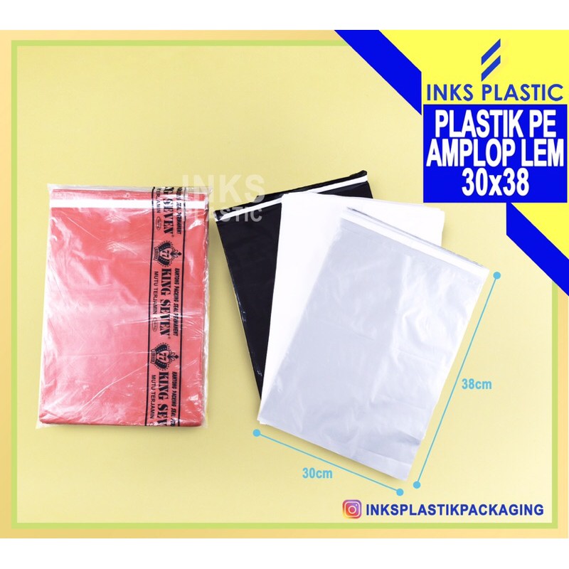 Jual Plastik PE amplop lem 30 x 38 ( 100 pcs ) | Shopee Indonesia