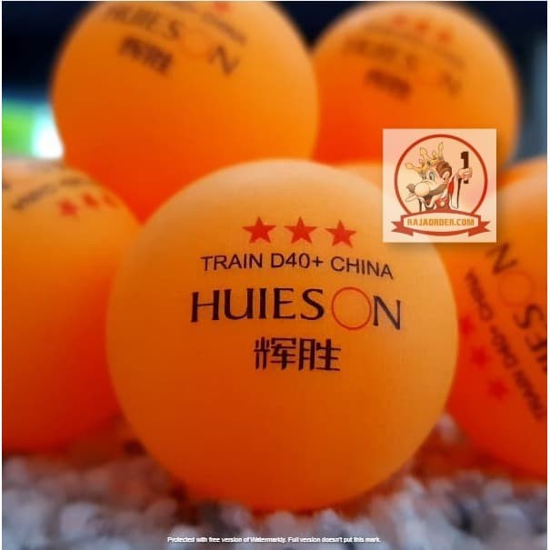 Jual Bola Pingpong Tenis Meja D40+ Train 3 star Huieson 100pcs [ORANGE] | Shopee Indonesia
