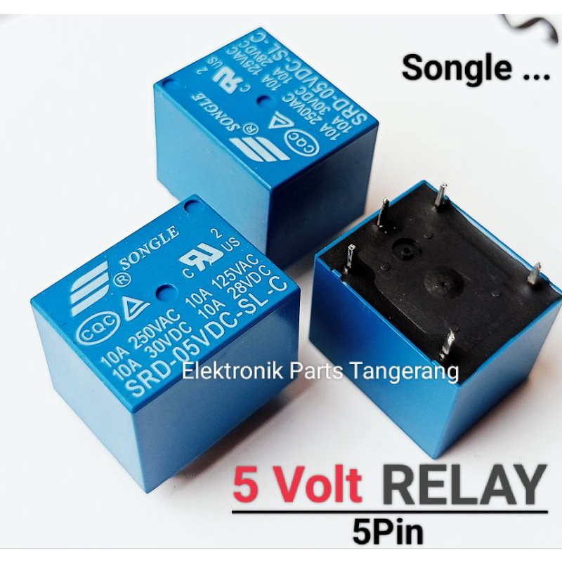 Jual RELAY SONGLE 5 VOLT 5 PIN RELAY 5VOLT 5PIN RELAY SONGLE 5V 5 KAKI RELAY 5V 5 KAKI RELAY 5V ...