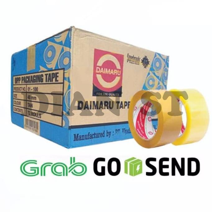 Jual Daimaru Lakban Bening / Isolasi / OPP tape 48 mm / 2 inch - dus | Shopee Indonesia