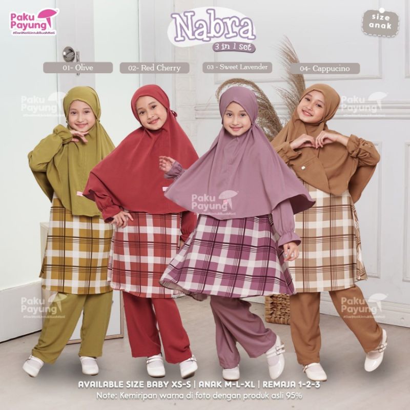 Jual Baju Anak Muslim Paku Payung Terbaru Set Tunik Homedress Anak Paku ...