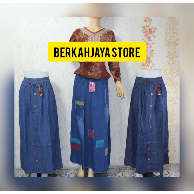 Jual Rok Model A Canda dan Model A Kancing Bahan Soft Jeans (BB 50-65 ...