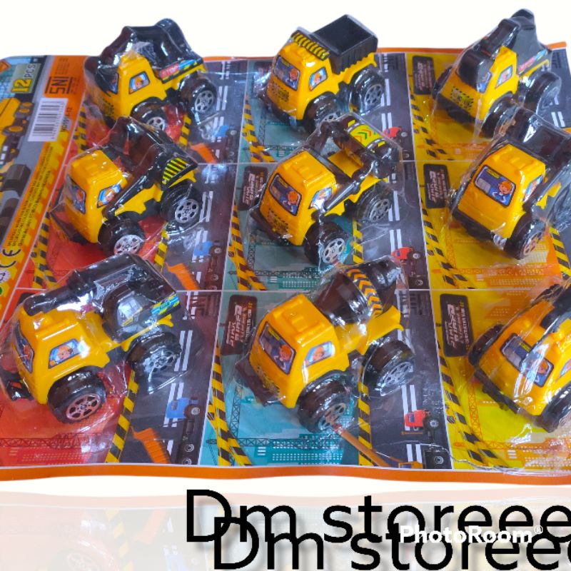 Jual mainan mobil kontruksi Beko truk stum molen 1pcs pull back ...