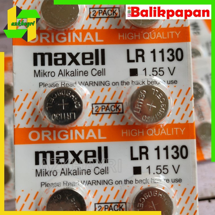 Jual Baterai LR 1130 LR1130 Batre Battery Maxell AG10 | Shopee Indonesia