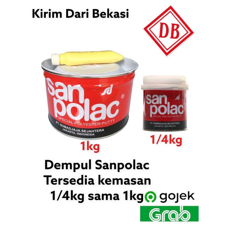 Jual DB DEMPUL SANPOLAC 1kg & 1/4kg/DEMPUL SAN POLAC /DEMPUL MOBIL ...