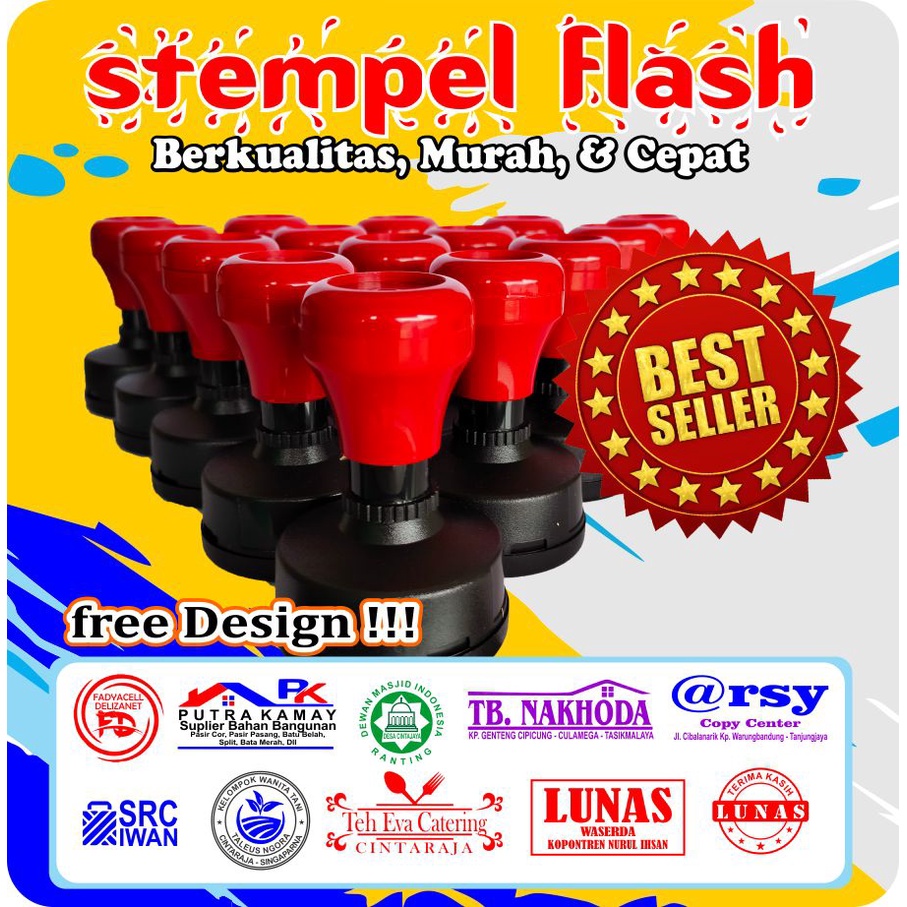 Jual stempel flash | lunas | perusahaan | Dinas | Stempel otomatis Flash | Otomatis | nama ...