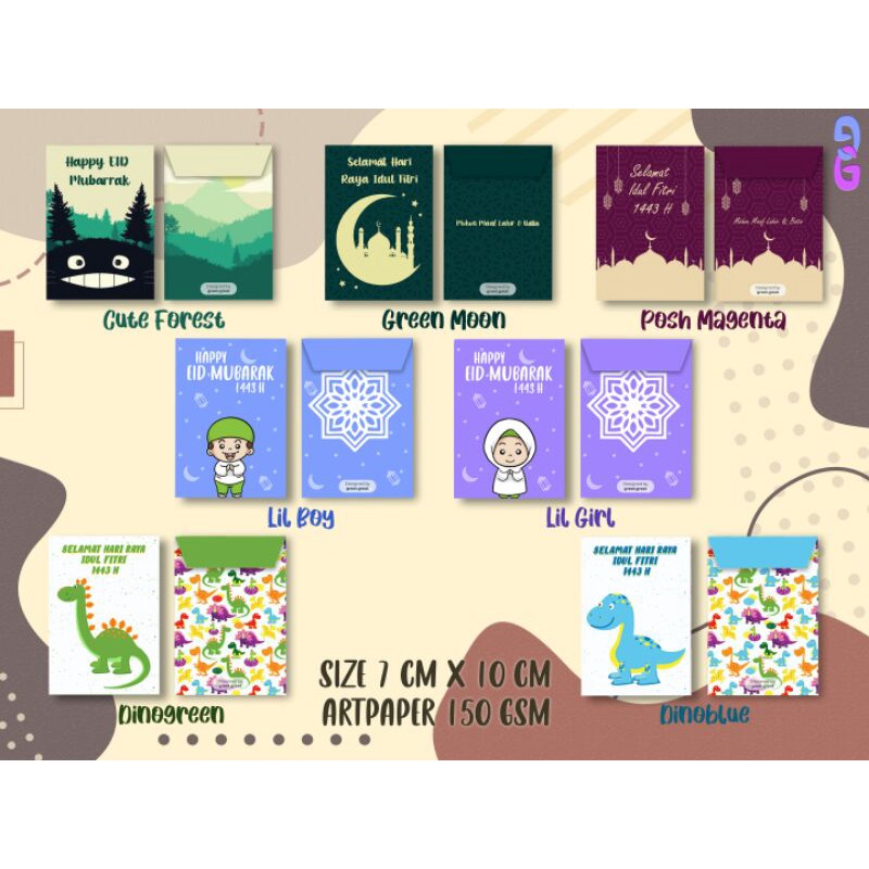 Jual Amplop Lebaran Lucu | Amplop Idul Fitri | Amplop Anak Anak ...