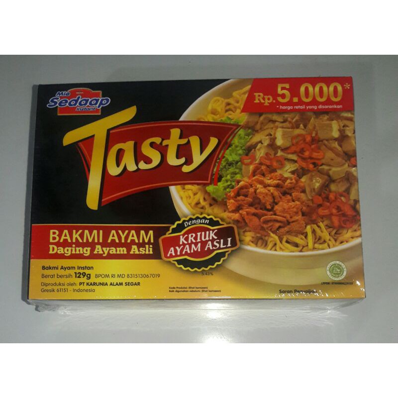 Jual Mie Sedap Tasty Bakmi Ayam 129 gram | Shopee Indonesia