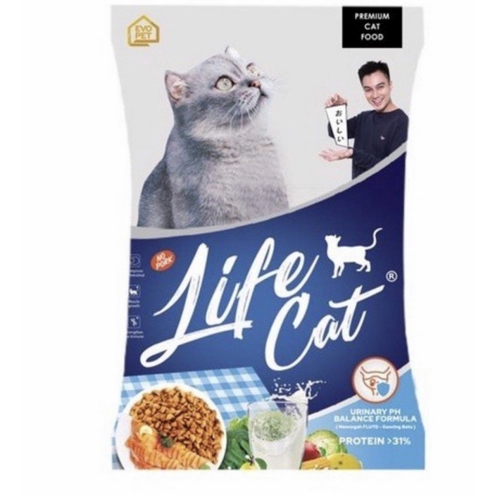 Jual Life Cat Dry Cat Food 1Kg Makanan Kucing Lifecat | Shopee Indonesia