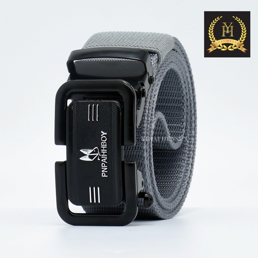 Jual [Y&H] Ikat Pinggang Pria Canvas Nylon Belt Nylon Canvas Sabuk Pria Nylon Kepala Logam Besi ...