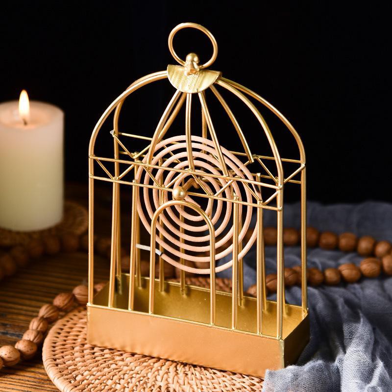 Jual 1pcs Nordic Retro Besi Art Birdcage Nyamuk tempat obat nyamuk ...
