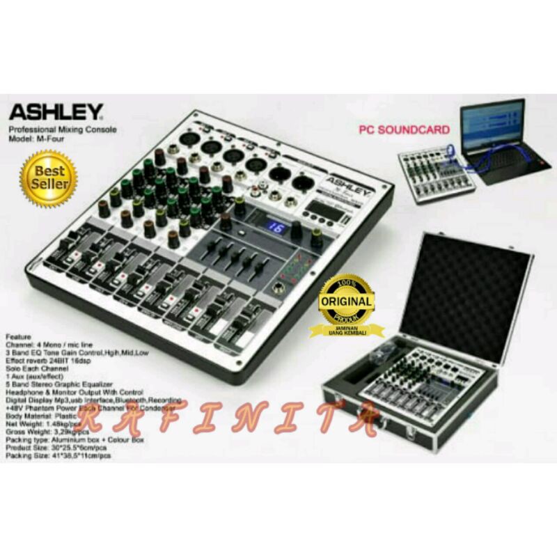 Jual Mixer Ashley M FOUR ORIGINAL 4 Channel | Shopee Indonesia