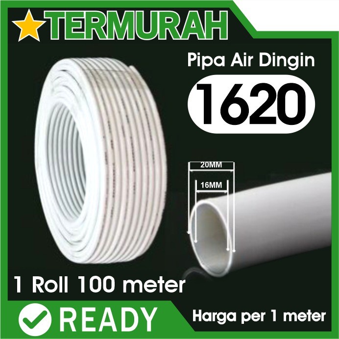 Jual Pipa air dingin panas 1620 general pipe putih rifeng 3/4" water ...