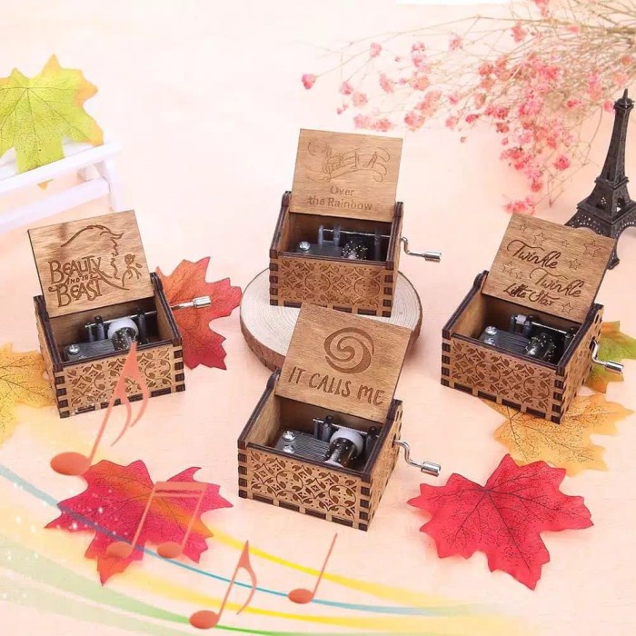 Jual MUSIK-KOTAK- KOTAK MUSIK BEAUTY AND THE BEAST VINTAGE WOODEN MUSIC ...