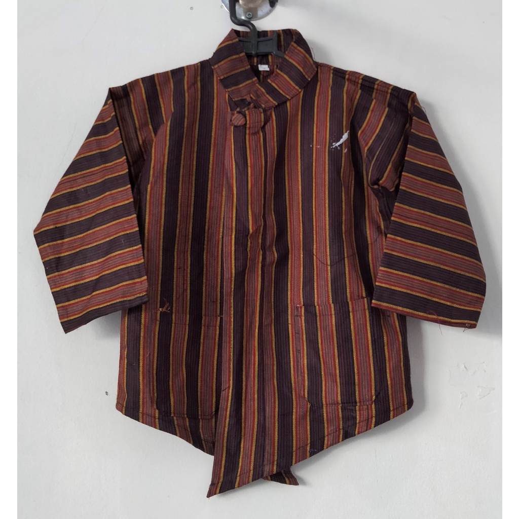 Jual BATIK LURIK ANAK ( CORAK UNGU MERAH KUNING ) LD : 90 | Shopee ...