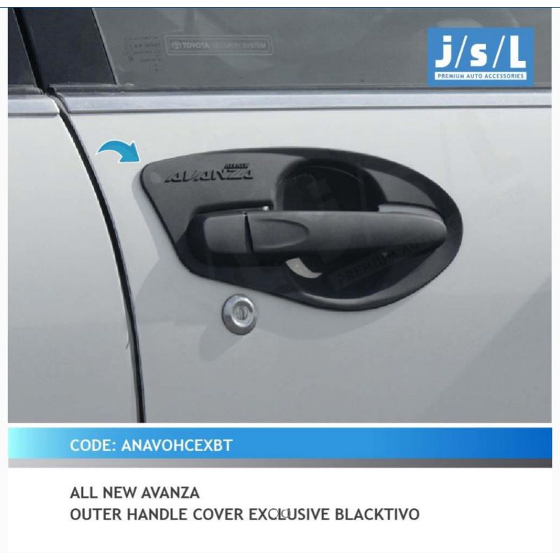 Jual ALL NEW AVANZA XENIA VELOZ Paket Outer + Handle + Tutup Bensin EXCLUSIVE Hitam Blacktivo ...