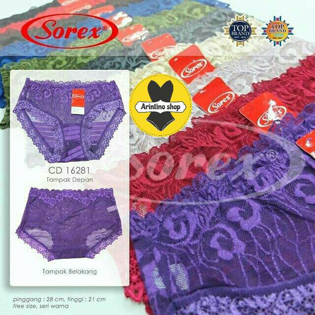 Jual Cd Wanita Sorex 16281 (fit L) Brukat Transparan | Celana Dalam Wanita Dewasa | Cd Cewek ...