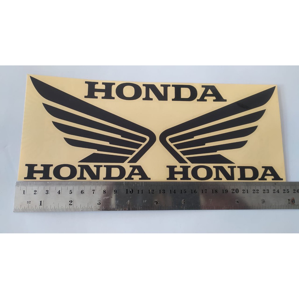 Jual STICKER CUTTING LOGO SAYAP HONDA HITAM HIGH QUALITY | Shopee Indonesia