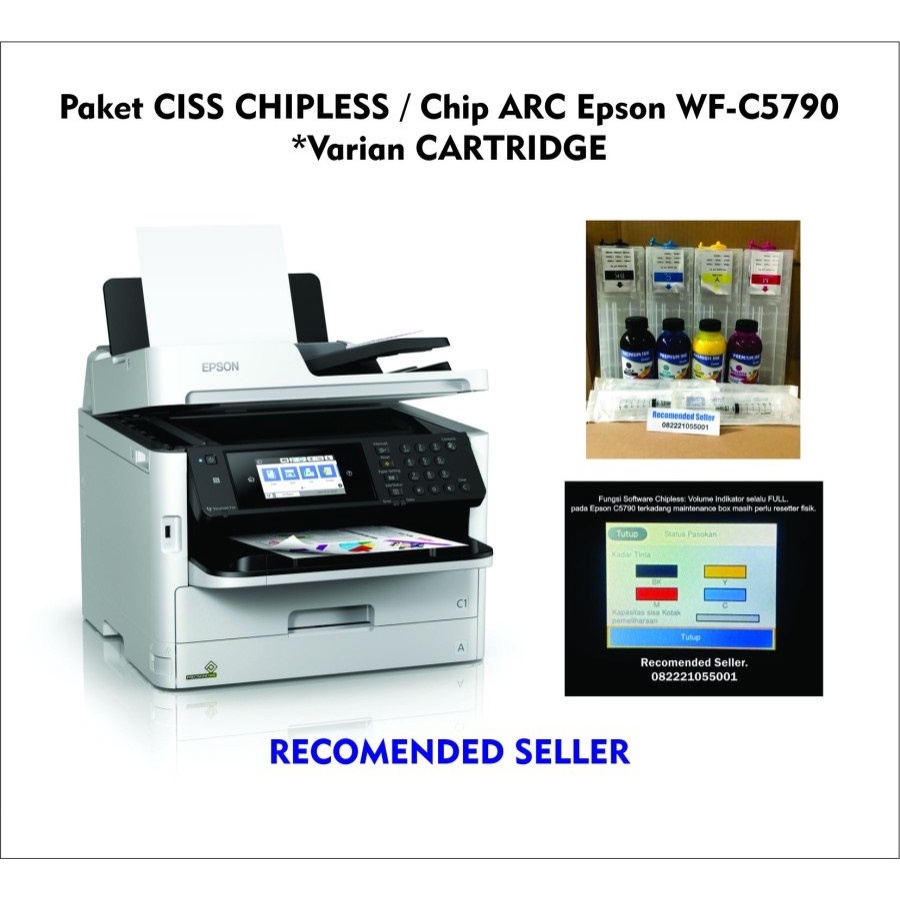 Jual Printer EPSON WorkForce WF-C5790 C 5790 Paket CISS Infus Chip ...
