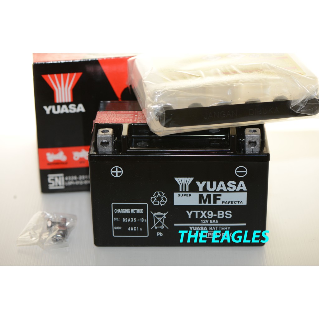 Jual Aki YUASA YTX9-BS YTX 9BS accu kering MF maintenance free Battery baterai CBR Ninja ...
