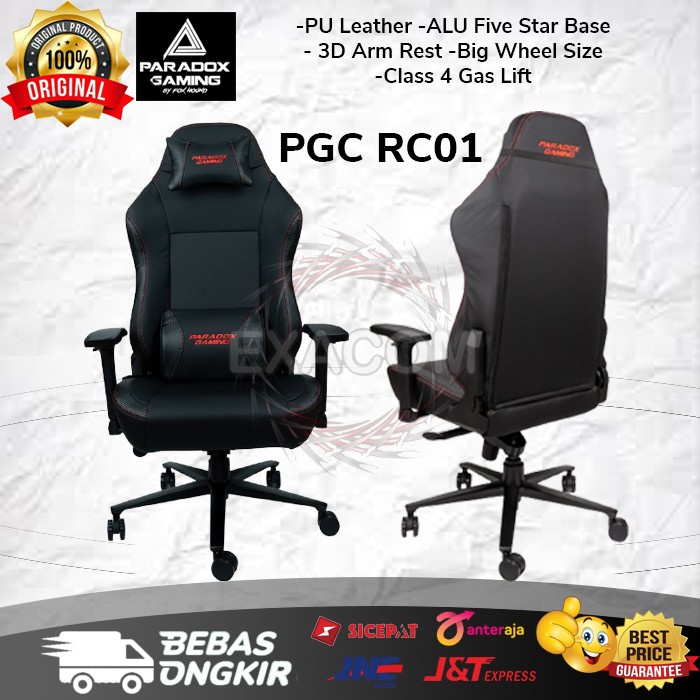 Jual Paradox Gaming Chair PGC RC01 / RC 01 - Black & Carbon / Kursi Gaming | Shopee Indonesia