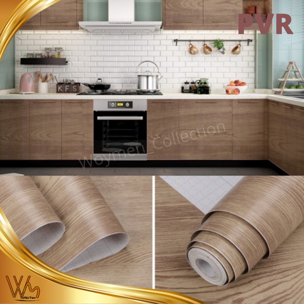 Jual Wallpaper Dinding Motif Kayu Coklat Merah Hitam Abu Cream Putih