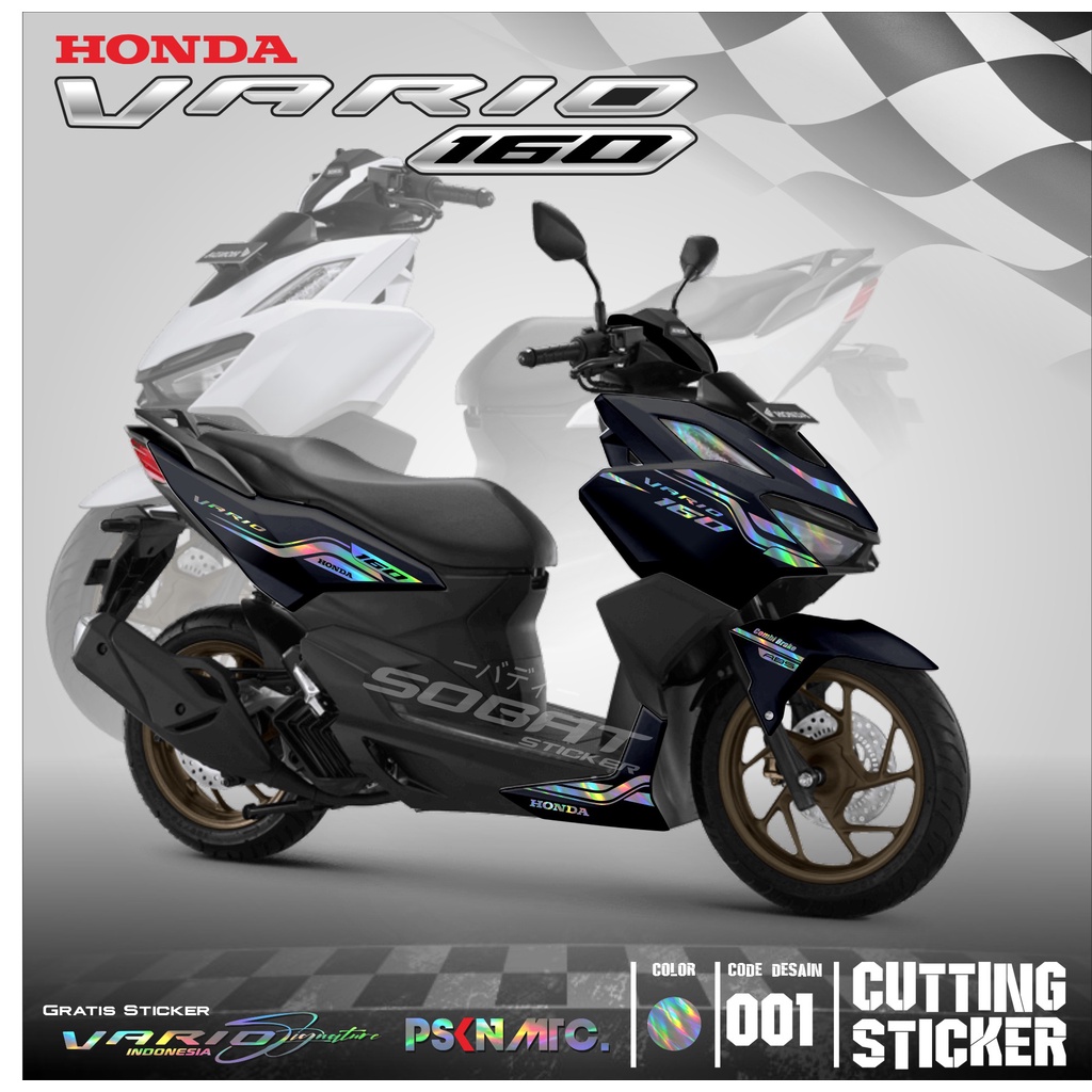 Jual Cutting Sticker Vario 160 2022 - Aksesoris Motor Stiker Honda Vario New Schotlite Cutting ...