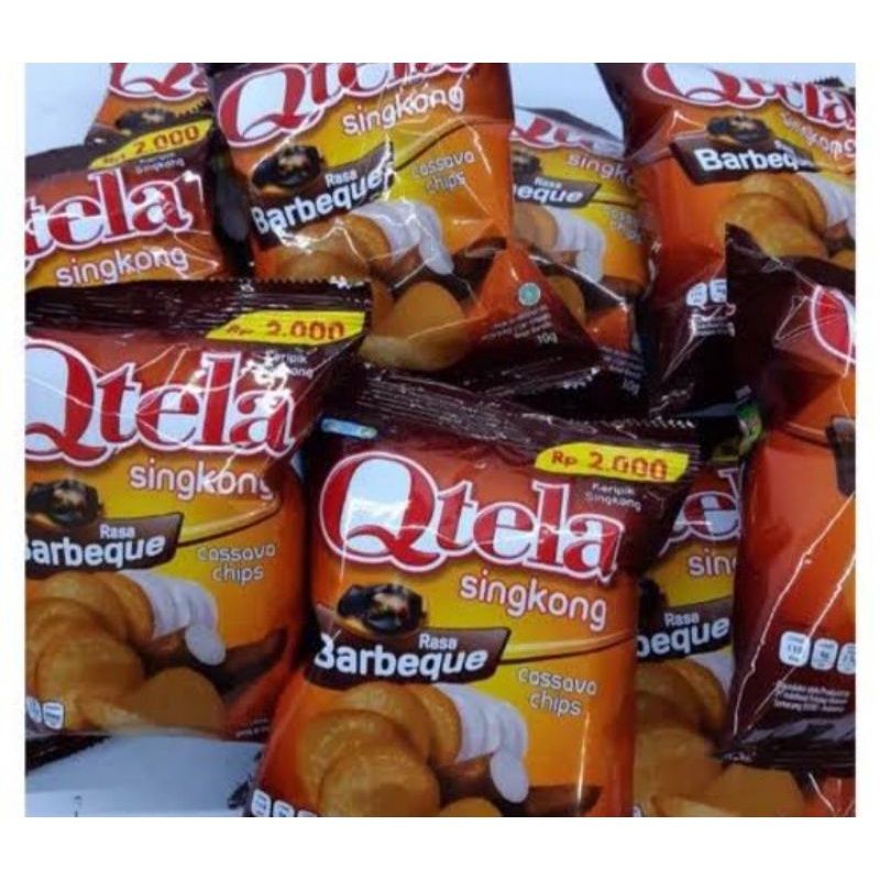 Jual Qtela Snack Renceng Keripik Singkong isi 10pcs | Shopee Indonesia