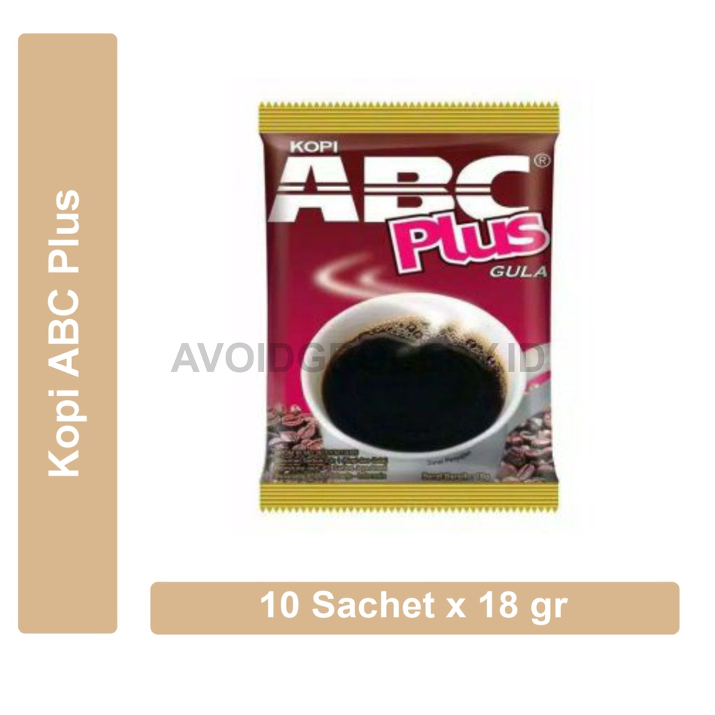 Jual ABC Plus gula Kopi 18 gr x 10 Sachet ( 1 Renceng ) | Shopee Indonesia