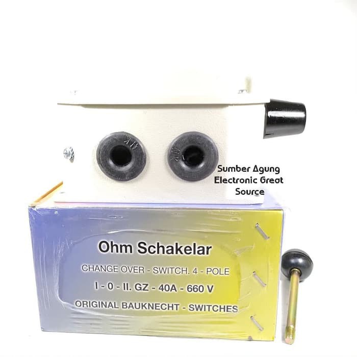 Jual Ohm Schakelar Handle 4 Pole 40A Besar Change Over Switch 3Pas 2Pas ...