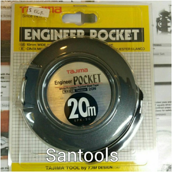 Jual meteran tajima 20 meter pocket / measuring tape tajima | Shopee Indonesia