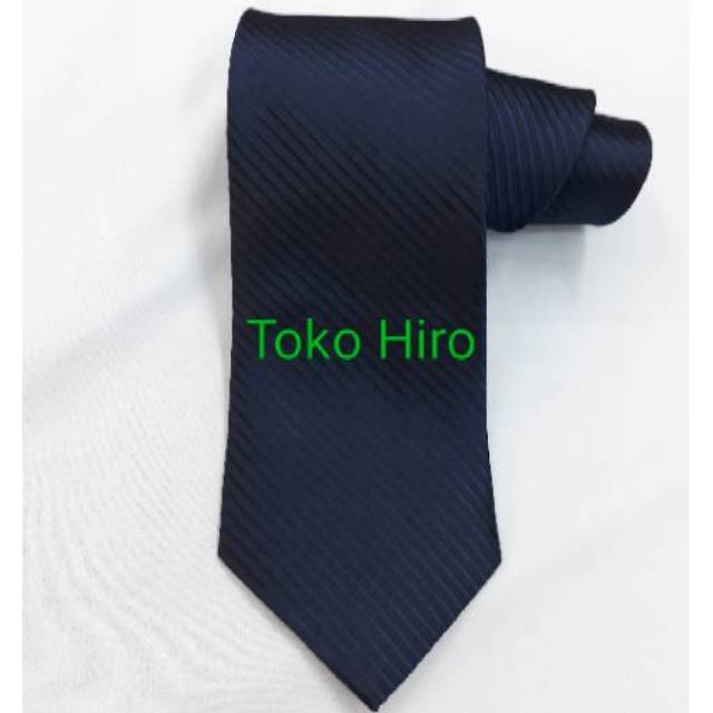Jual Dasi biru navy dongker salur bahan premium acara wedding wisuda ...