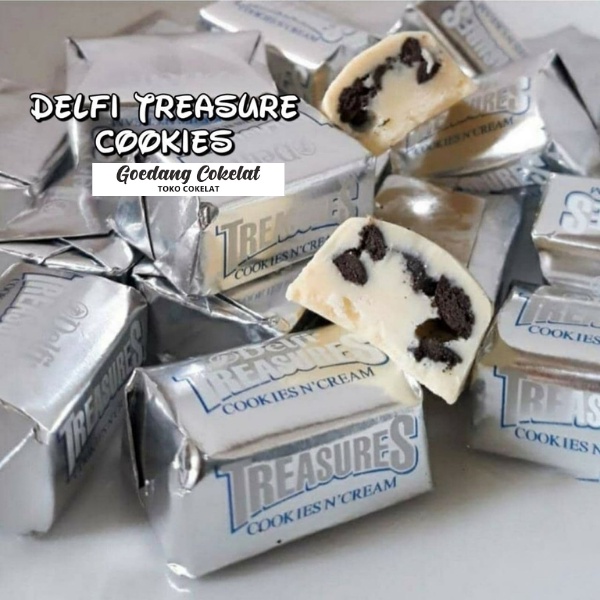 Jual Coklat Delfi Treasures Almond Cookies 1KG (96PCS) | Shopee Indonesia