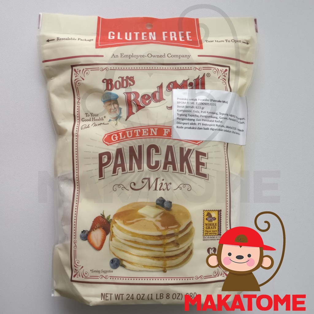 Jual Bob Red Mill Pancake Mix Gluten Free 24 oz 680 gr Bob's bobs s ...