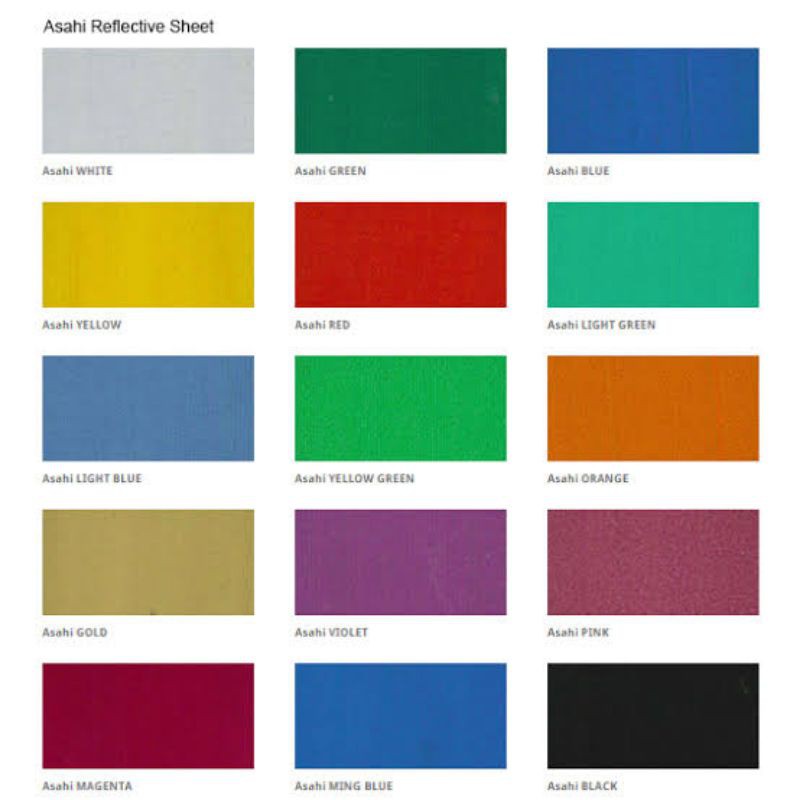 Jual Bahan Stiker Cutting Reflektif Scotlight merk Asahi memantulkan ...