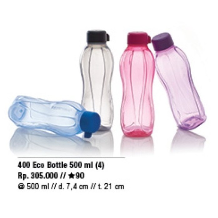 Jual Botol Minum Tupperware 400 Eco Bottle 500 mL 4 varian | Shopee ...