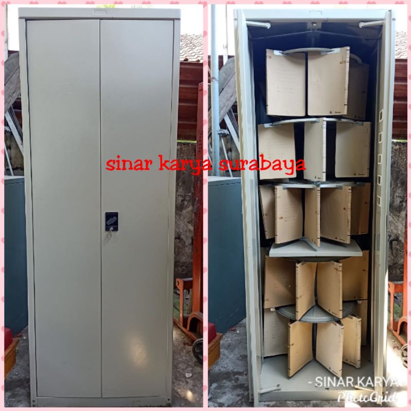 Jual Almari Arsip File Rotary DATASCRIPT Lemari plat besi tebal ...