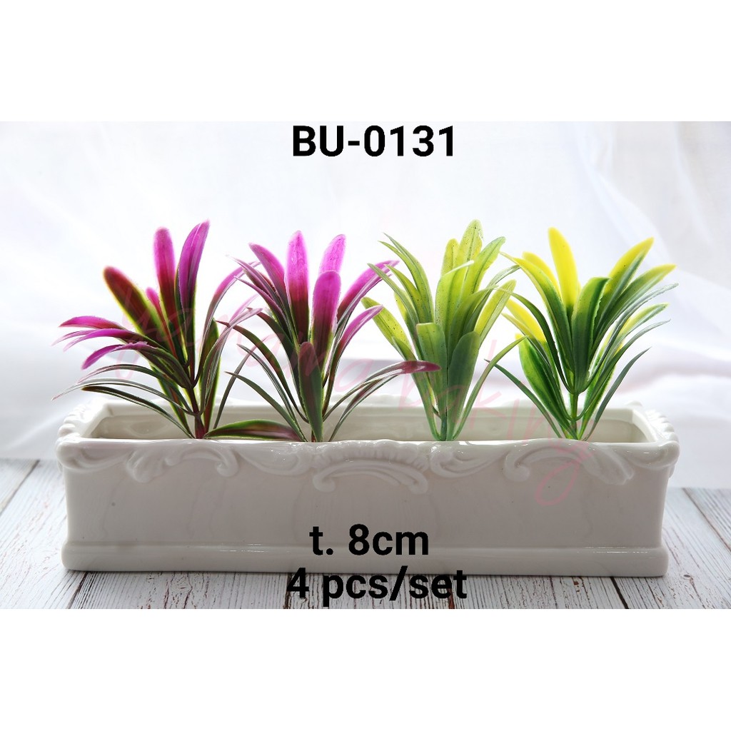 Jual BU-0131 Topper hiasan kue tart cake rumput bunga daun tanaman ...