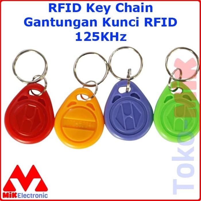 Jual RFID KEY CHAIN TAG KEYCHAIN 125 KHZ GANTUNGAN KUNCI RFID ACCESS ...