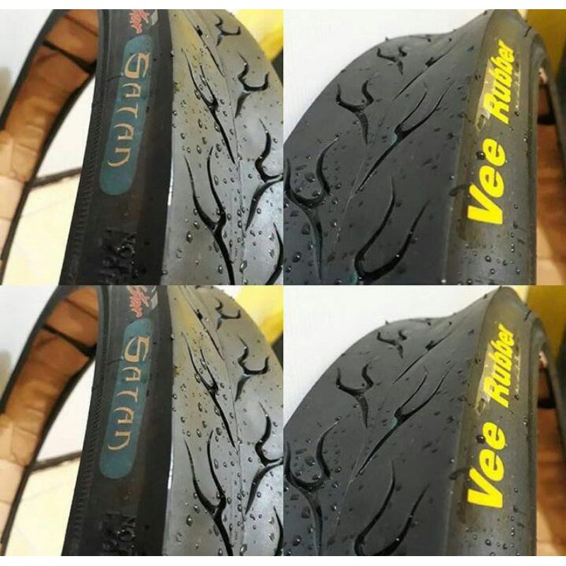 Jual Ban Vee rubber satan 60/80-17 original thailand | Shopee Indonesia