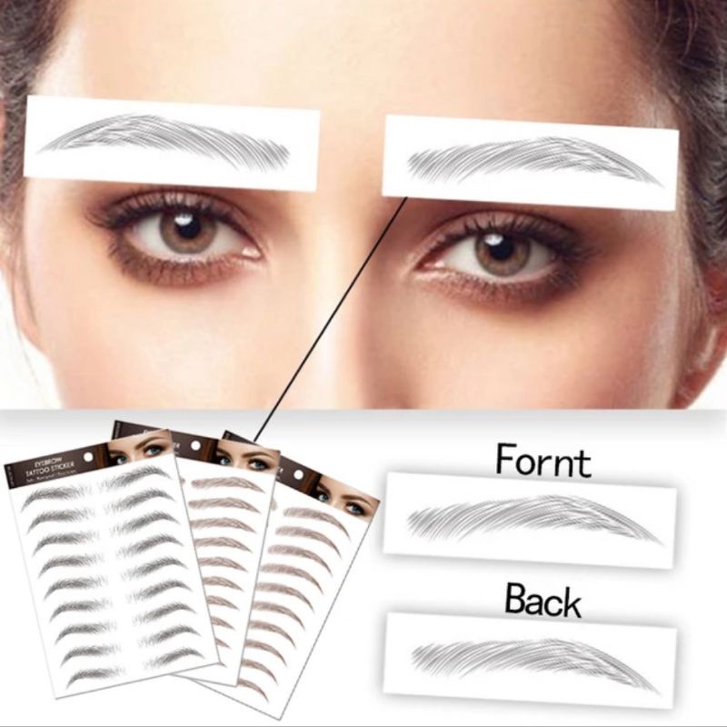 Jual Eyebrow Stiker Tattoo Alis Instan Waterproof Cetakan Alis Instan ...