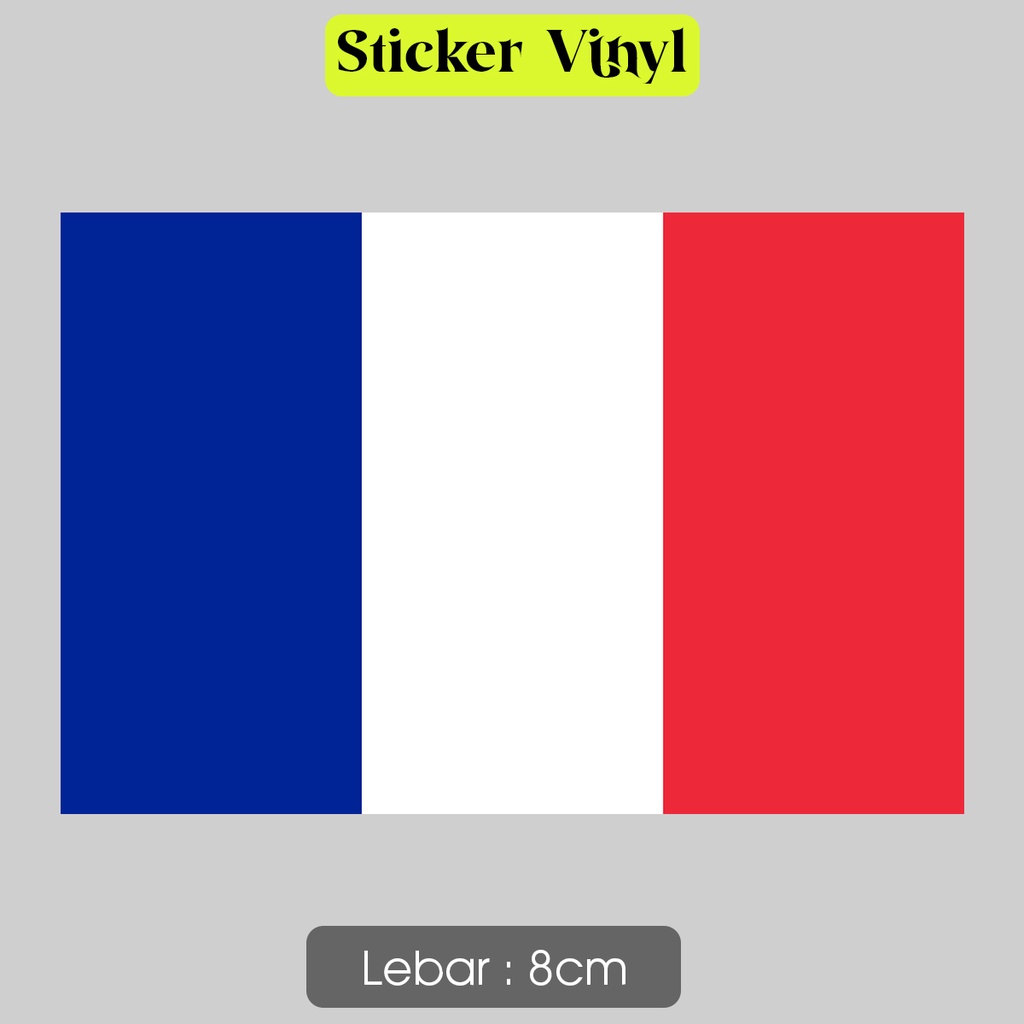 Jual Stiker France Perancis Sticker Vinyl Satuaan Motif Bendera Negara ...