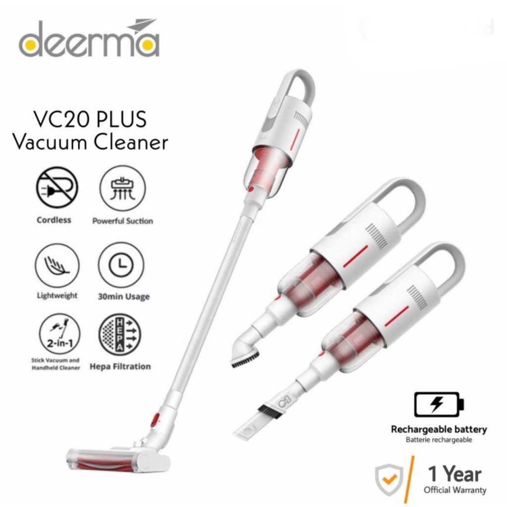 Jual Deerma VC20 PLUS Wireless Portable Vacuum Cleaner Penyedot Debu ...