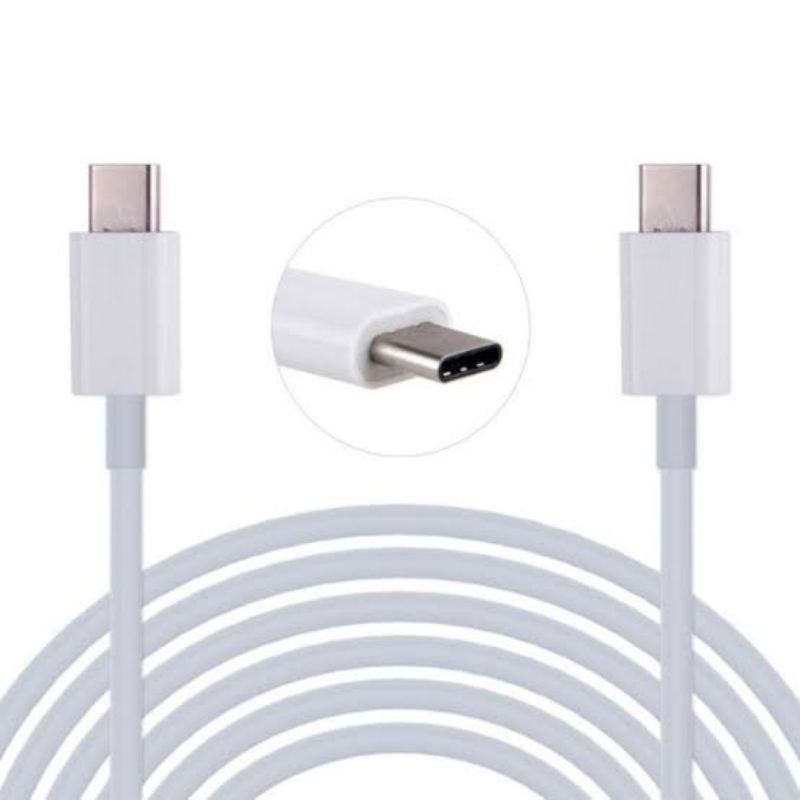 Jual Kabel Charger 30w 29w 61w 87w USB Type C to Type C panjang 1meter | Shopee Indonesia