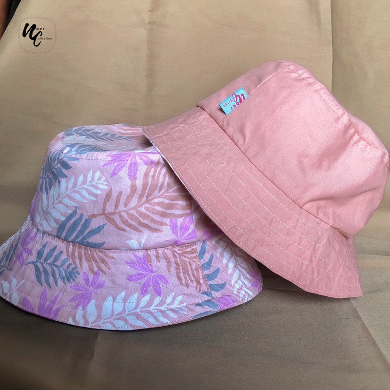 Jual BUCKET HAT—UWI (Topi Bucket Kekinian Dua Sisi) | Topi Ala Korea ...