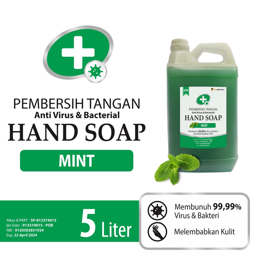 Jual Hand Soap 5 Liter/Sabun Cuci Tangan 5 Liter ( Kemasan Jerigen 5 ...