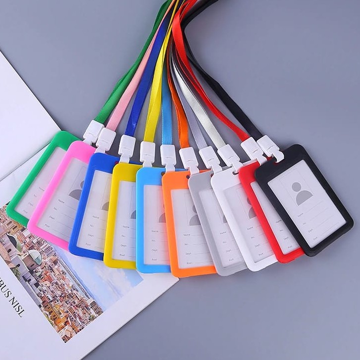 Jual ID CARD Holder Name Tag Mika Name Tag Card Frame Model Box ...